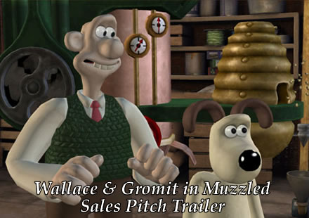 Wallace & Gromit in Muzzle, Monty Muzzle’s Sales Pitch Trailer ...