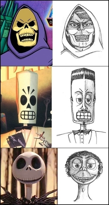 Human Form Before Skeletor, Jack Skellington, & Some Other Skeleton ...