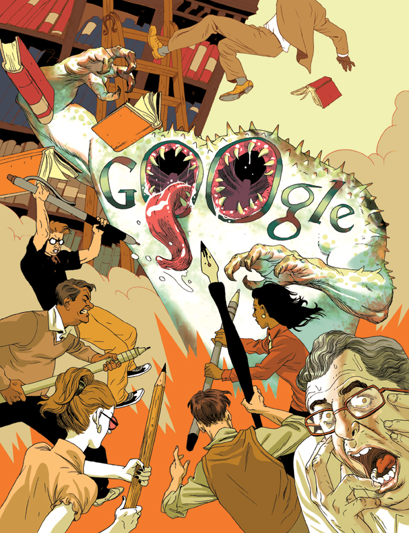 Google Monster by Asaf Hanuka at Tropical Toxic for California Lawyer ...