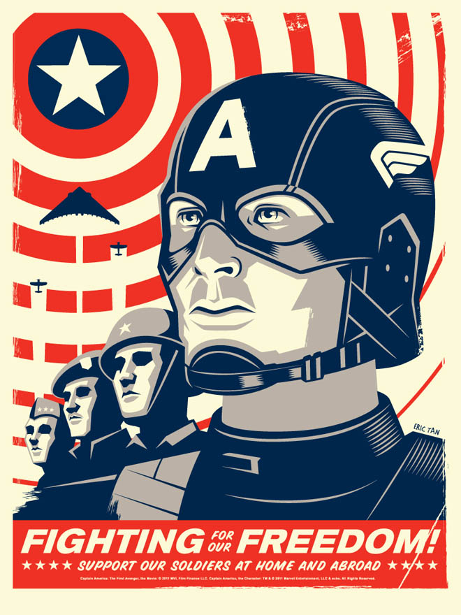 Marvel Captain America Propaganda Posters by Eric Tan! – LOYAL K.N.G.